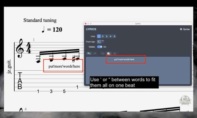 How to Add Text and Lyrics in Guitar Pro [Full Guide] – Traveling Guitarist